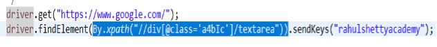Identify elements using Xpath - Rahul Shetty Academy Blog
