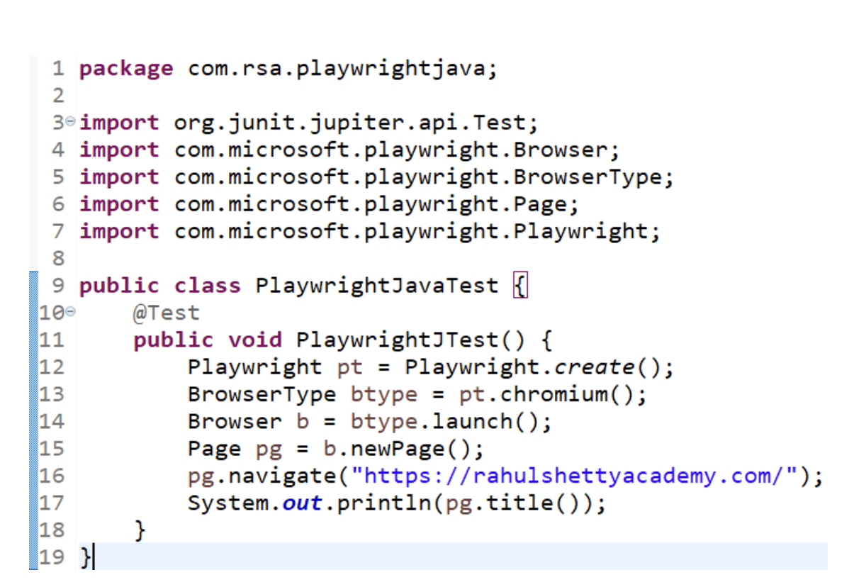 Write and run the first Playwright-Java Test - Rahul Shetty Academy Blog
