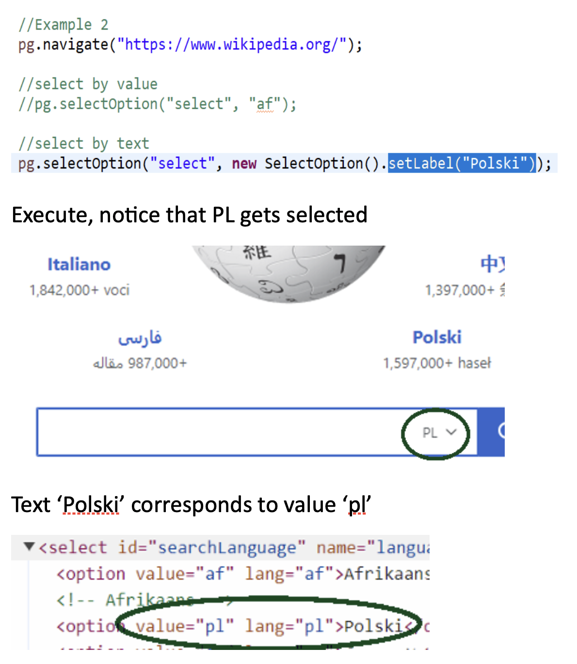 Utilize Playwright-Java to interact with dropdown menus - Rahul Shetty ...