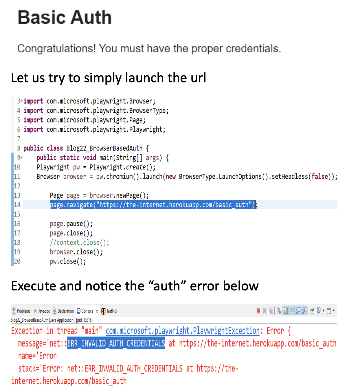 Browser based Authentication and handling shadow root elements in ...