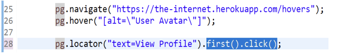 Utilize the hover and click command in Playwright Java - Rahul Shetty ...