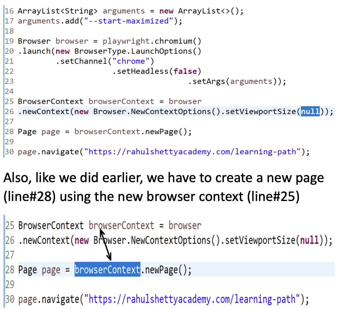 Maximize browser window using Playwright Java - Rahul Shetty Academy Blog