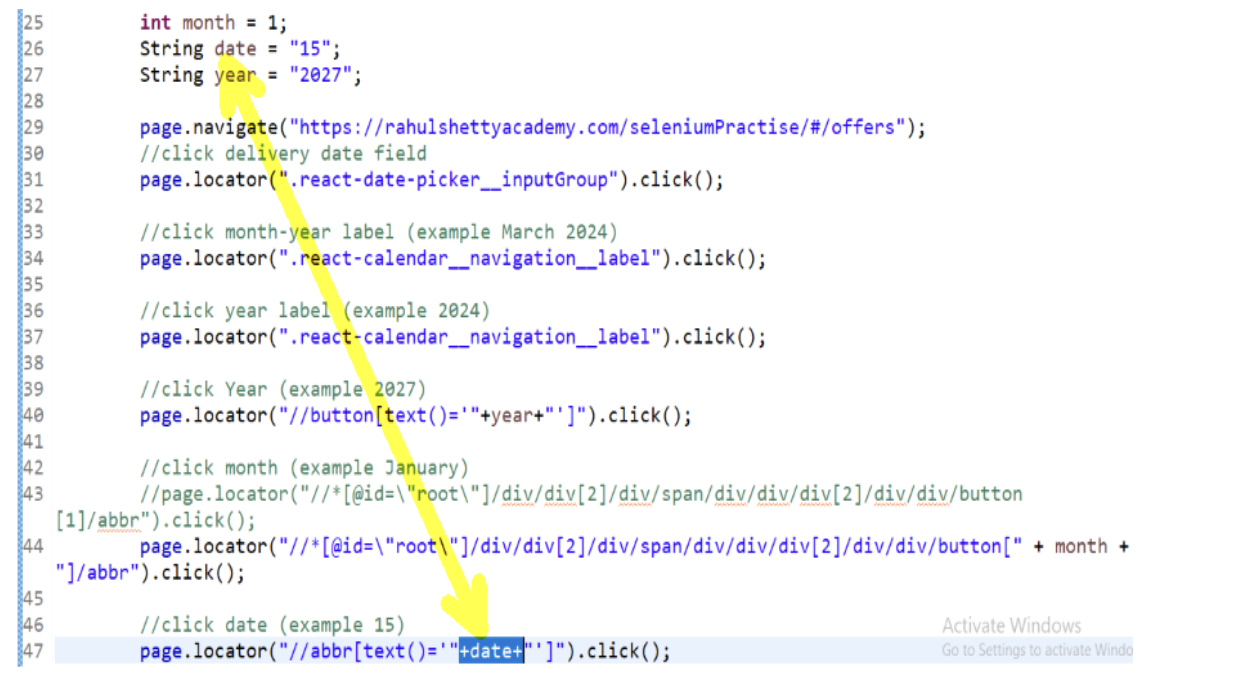 Handle Calendars and Date picks using Playwright Java - Rahul Shetty ...